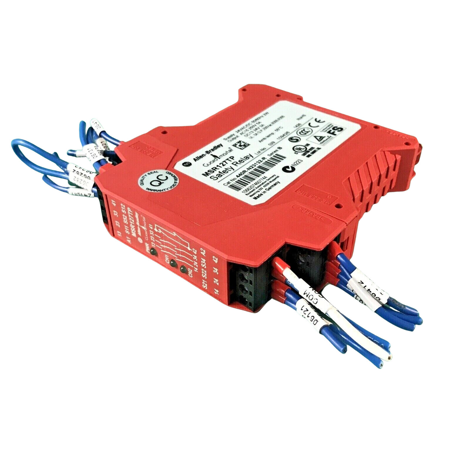 Allen-Bradley MSR138DP Series B Guard Master Safety Relay 440R-M23147 ...