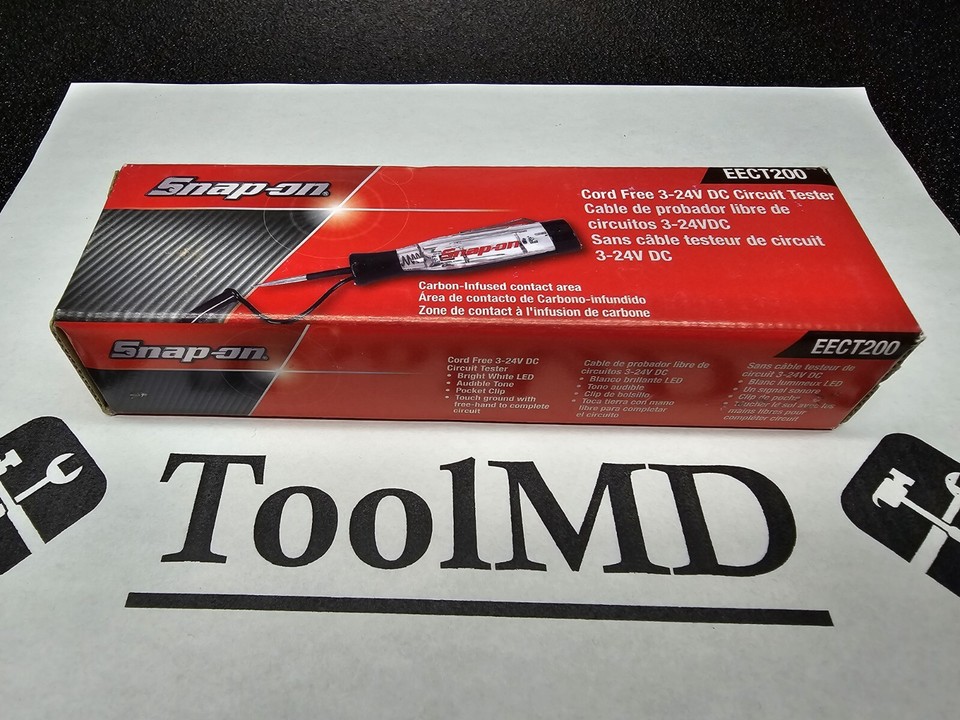 Snap-on Tools NEW 3 - 24V DC CLEAR Cord Free LED & AUDIBLE Circut ...