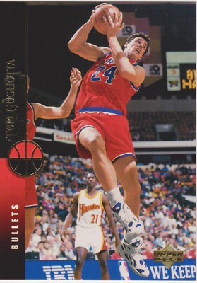 1994-95 Upper Deck #44 Tom Gugliotta Washington Bullets Basketball Card ...