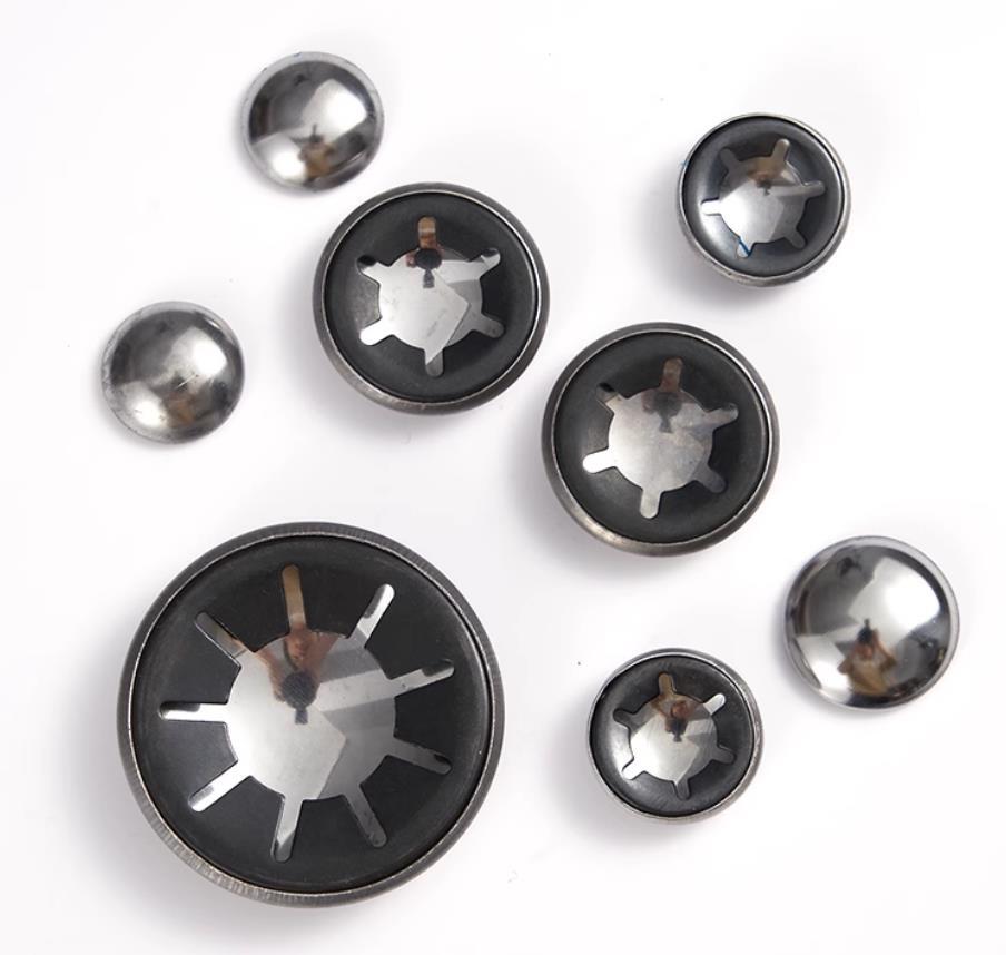 Fit Ø6mm Shaft CAPPED STARLOCK WASHERS CARBON SPRUNG STEEL PUSH ON ...