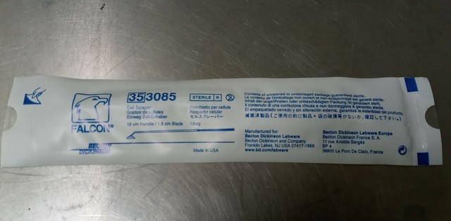 Falcon Plastic 18cm Cell Scraper for Large Flasks With 1.8cm Blade 5 ...