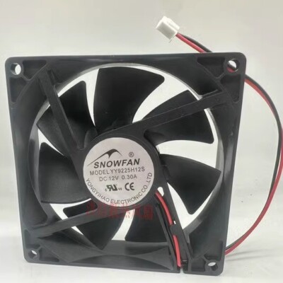 1 pcs SNOWFAN YY9225H12S DC12V 0.30A 9CM 9225 High air volume cooling ...