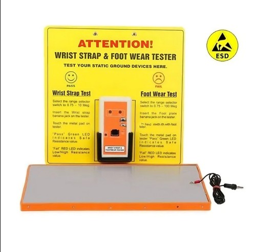 NEW COMBO TESTER ESD Anti static Wrist strap & Footwear Tester WSFT 01 ...
