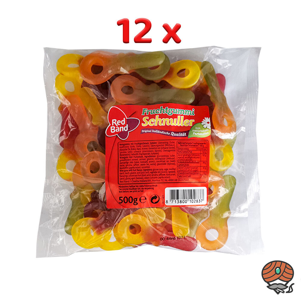 12 x 500 g Red Band Fruchtgummi Schnuller Family Beutel | eBay