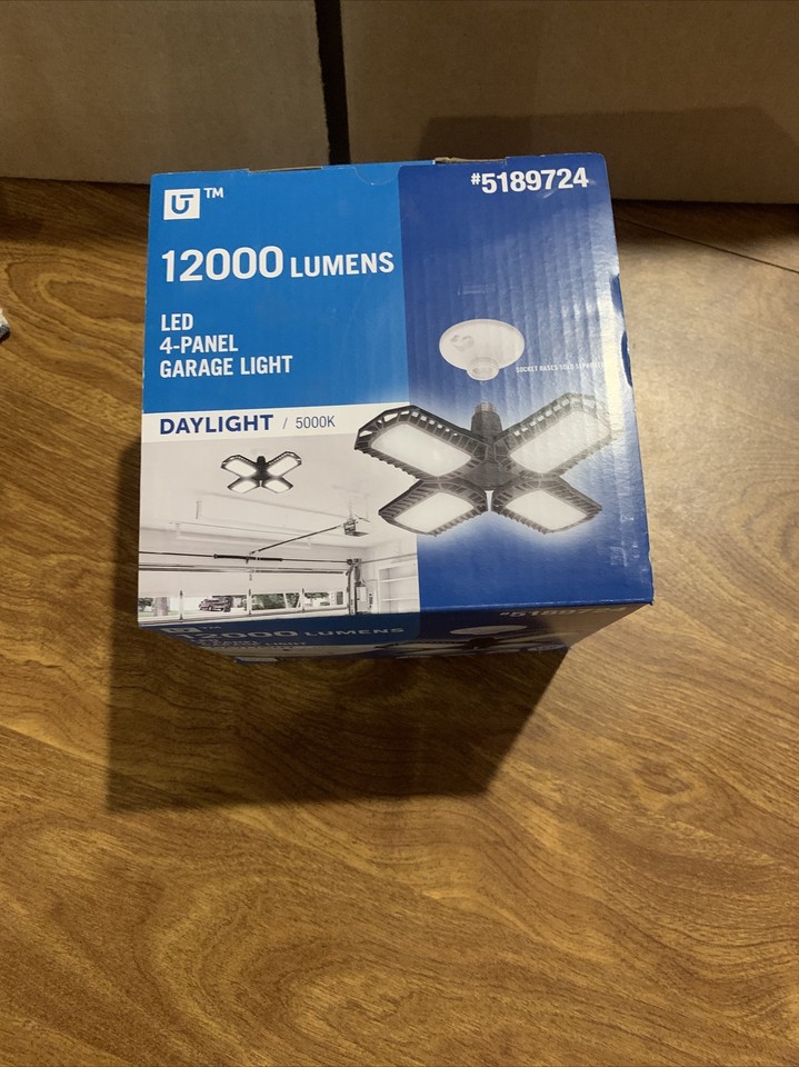 12000 Lumens Led 4 Panel Garage Lights | eBay