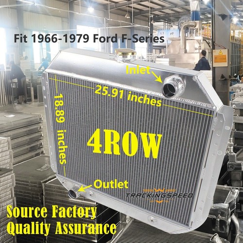 For 73 74 75 76 77 78 79 Ford Truck F100/F150/F250/F350 V8 Radiator 4 ...