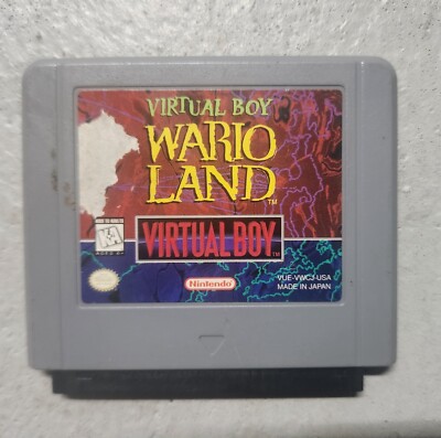 Virtual Boy Wario Land Nintendo (1995) Cartridge Only - Tested Working ...