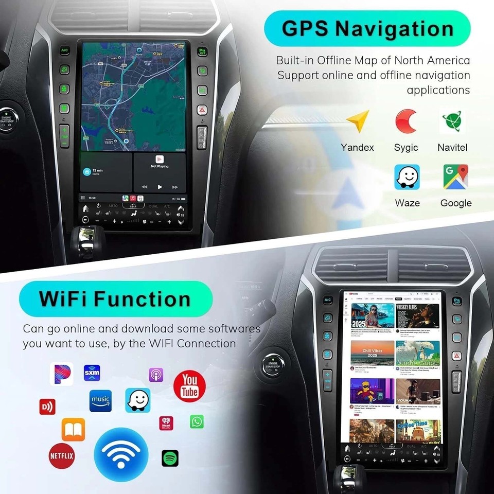 For Ford Explorer 256GB Android Radio Stereo Apple Carplay Maps GPS ...