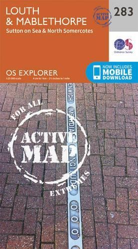 Louth and Mablethorpe (Map) OS Explorer Active Map (UK IMPORT) | eBay