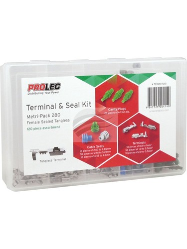 Prolec 120 Pcs MetricPack Terminal & Seal Kit Female Sealed Tangles ...
