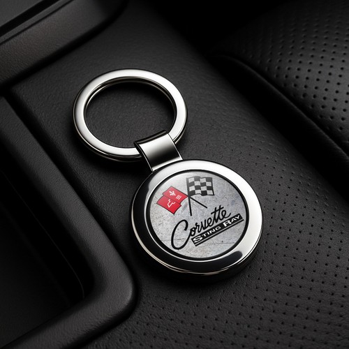 Corvette C3 Classic Metal Keychain | Car Logo Keyring | Auto Key Fob ...