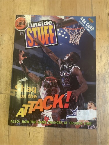 1993 NBA Inside Stuff Magazine | Shaquille O'Neal + Michael Jordan ...
