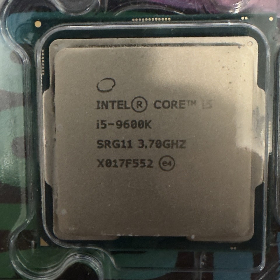 Intel Core i5-9600K 9th Gen 3.70GHz SRG11 CPU Processor LGA 1151 Please Read | eBay