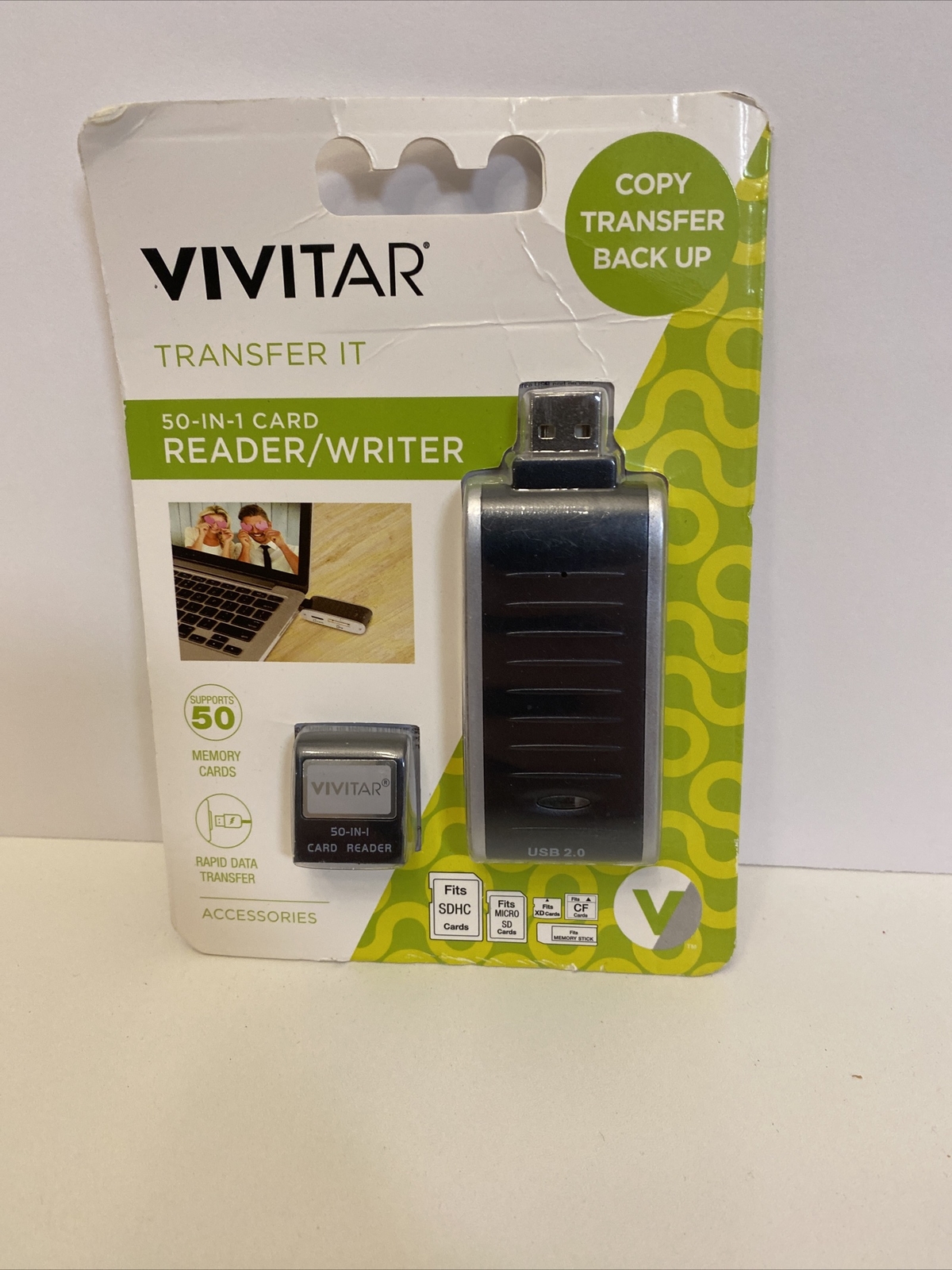 Vivitar VIV-RW-5000-BLK Reader 50-in-1 Card - Black (NEW) Sealed in box ...