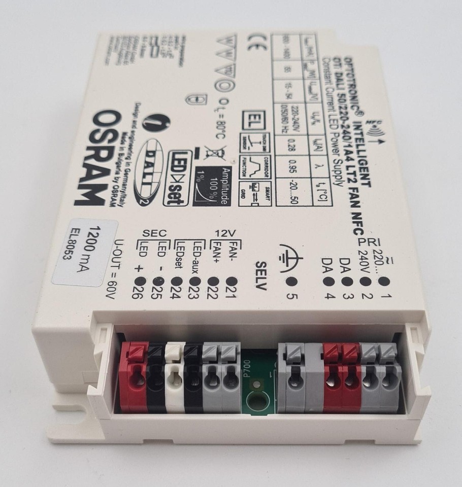 OSRAM OPTOTRONIC Intelligent OTi DALI 50/220-240/1A4 LT2 FAN NFC 55W ...