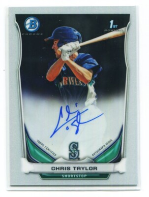 2014 Bowman Chrome Chris Taylor Auto Rookie Card #BCAP-CT Seattle ...