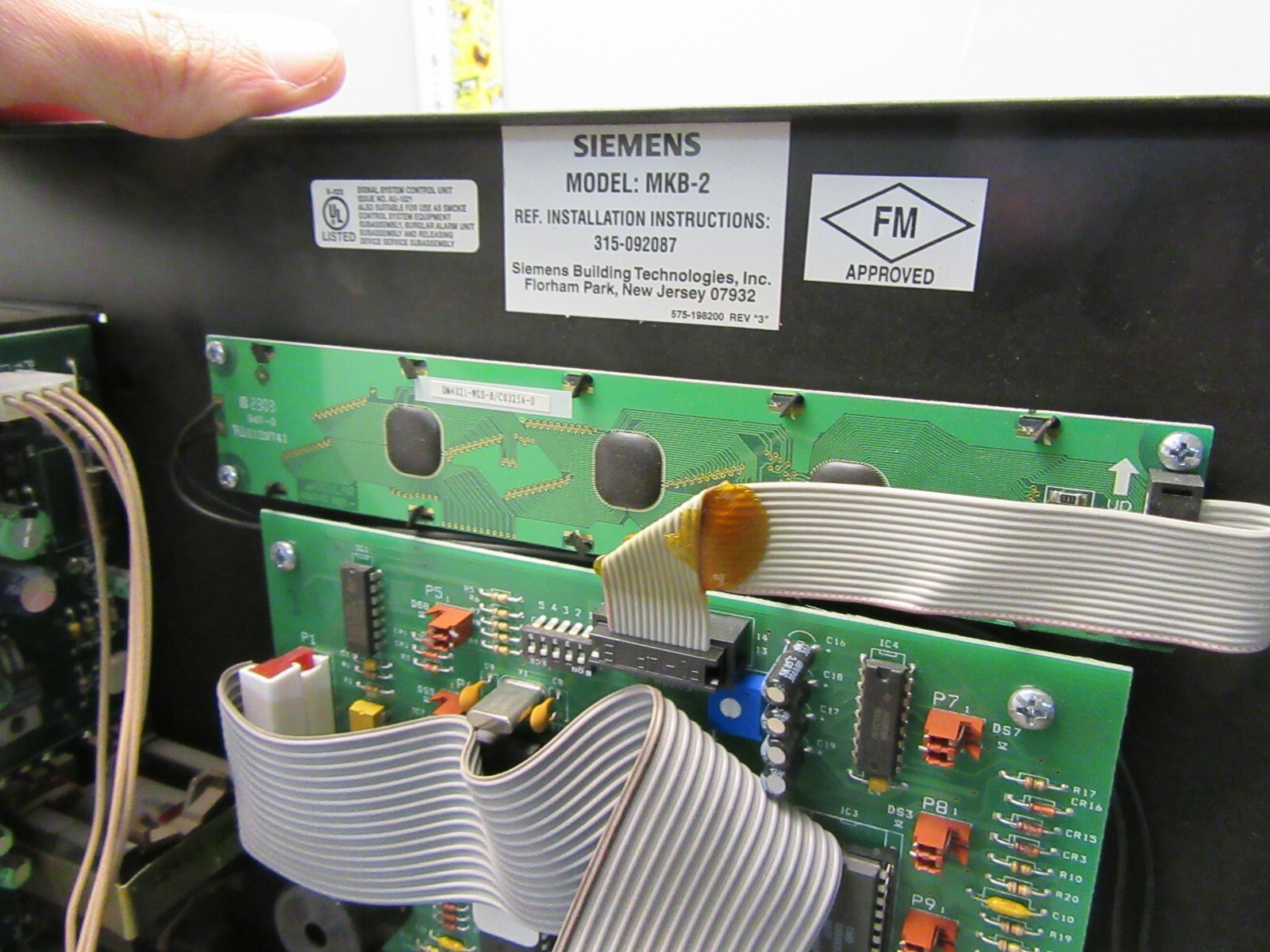 siemens mkb-2 fire alarm annunciator telephone microphone panel mxl [3 ...