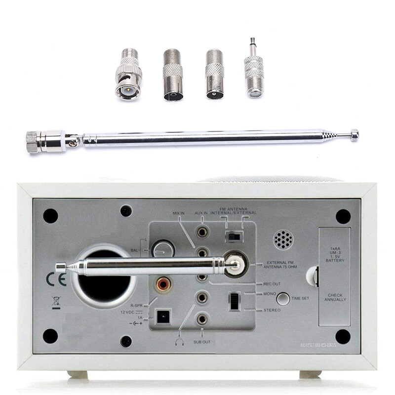 5pcs Antenna 75 Ohm Telescopic Radio Antenna F Type Male Plug Connector ...