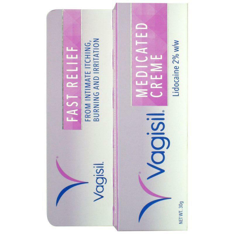 Vagisil Medicated Cream Fast Relief From Feminine Itching - 30g**Free ...