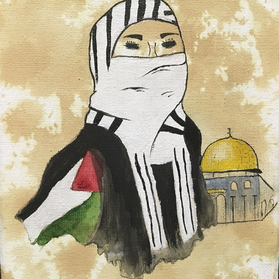 hand painted acrylic palestine canvas | eBay