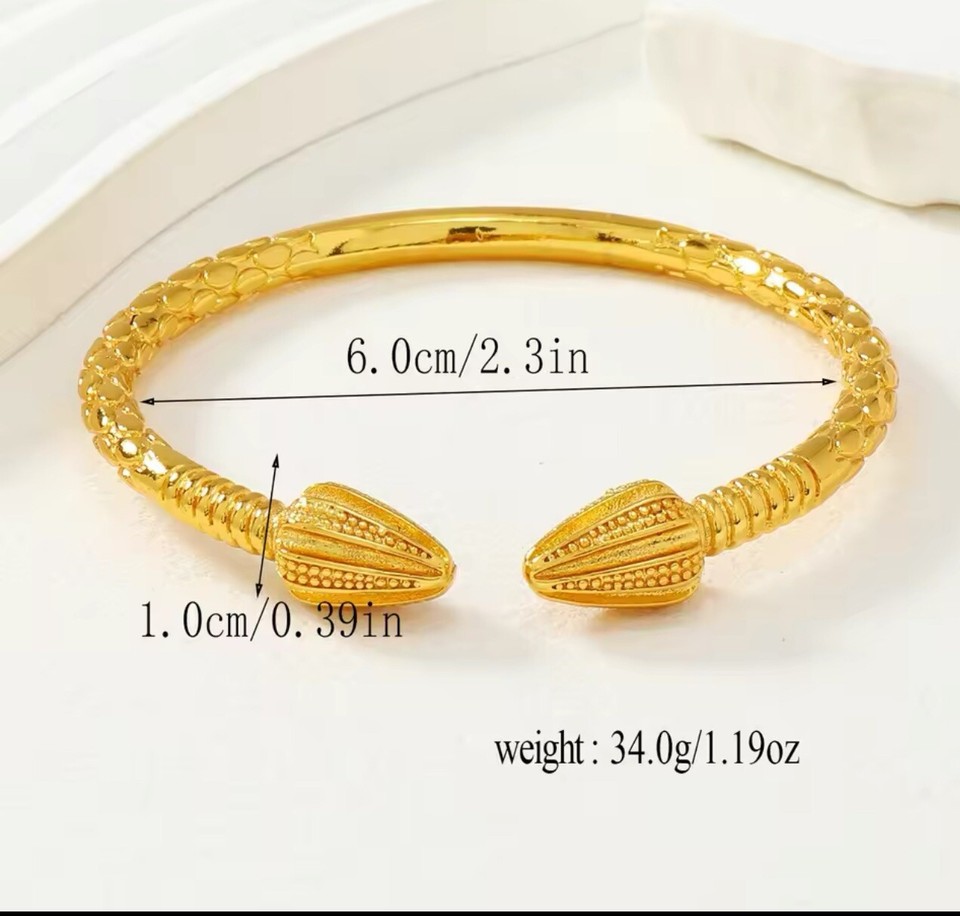 One Pair Of Caribbean Bangles 24k Fashion West Indian Jamaican African ...