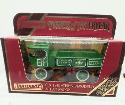 MATCHBOX MODELS OF YESTERYEAR Y18 1918 ATKINSON MODEL D STEAM WAGON ...