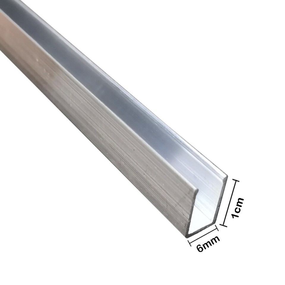 1M each LED Aluminum Channel Holder Track for 4-6-8-10-15-20-30mm Wide ...