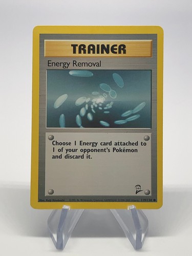 Energy Removal 119/130 - Common - Vintage English Base Set 2 Pokemon ...