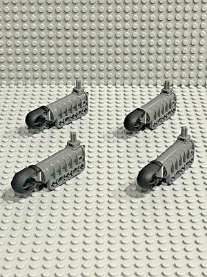 Lego Launcher Cannons 57029 and Projectiles 57028 Dark Bluish Gray (4 ...