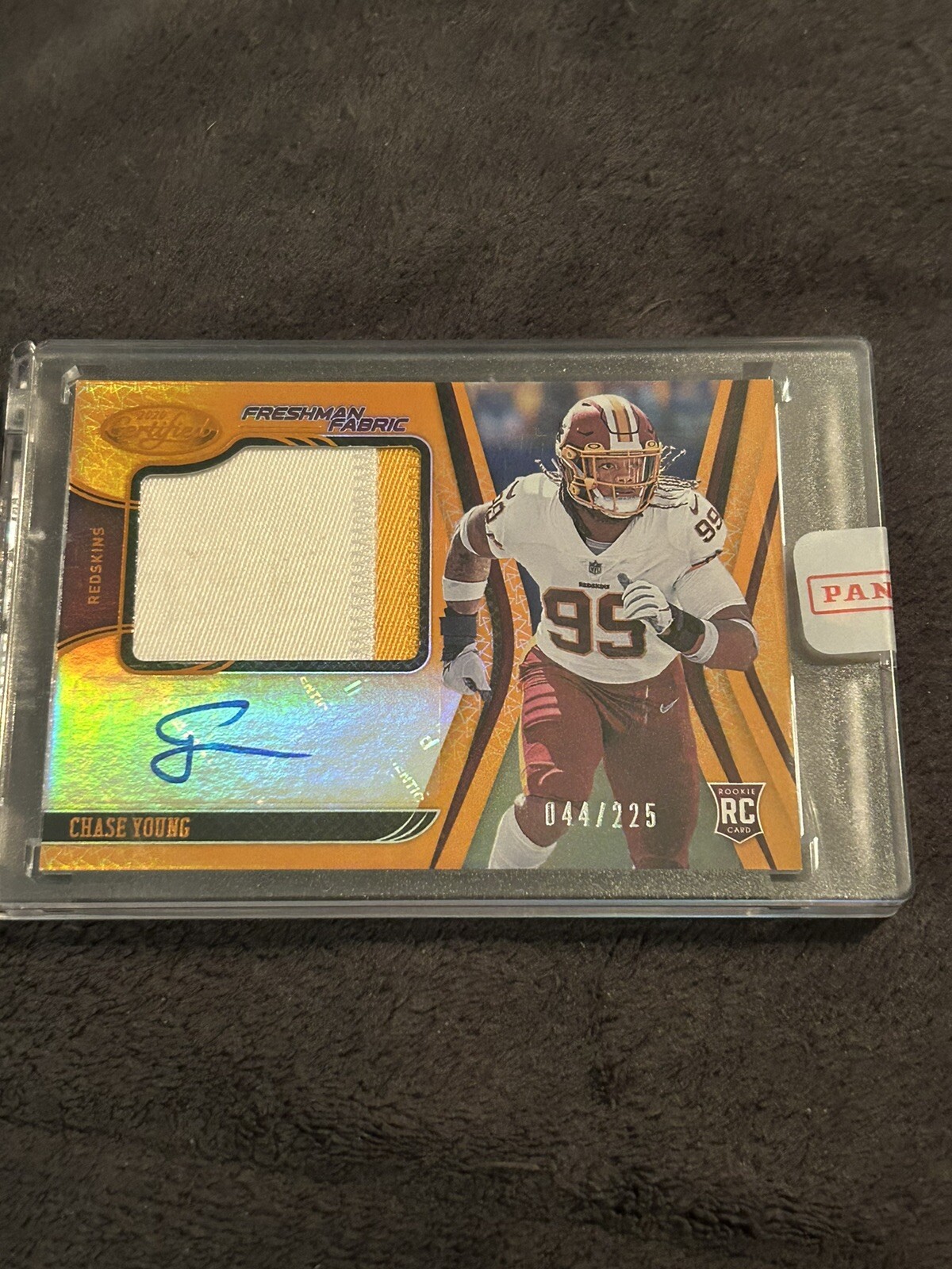 2020 Certified Chase Young Freshman Fabric Orange Rookie RPA # /225 RC ...