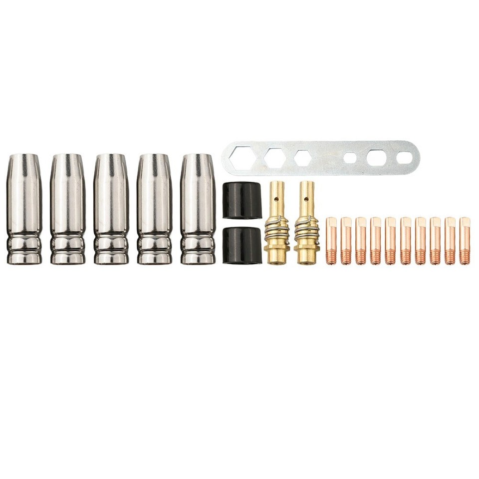 20PCS MIG/MAG Welding Nozzle Tip Connector Rod Kit for 15AK Replacement ...