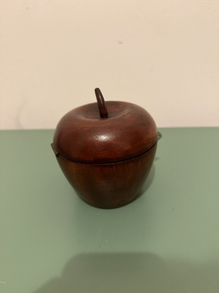 Antique Wooden apple tea caddy | eBay UK