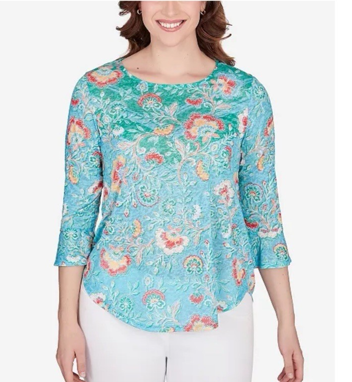 $54 Ruby Rd. Boho Tunic Top Blouse Size 1X | eBay