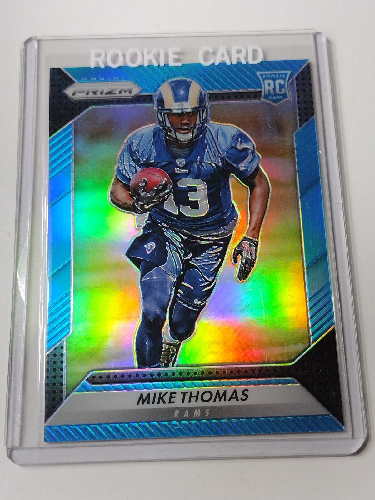 2016 Panini Prizm Prizms Light Blue Rams Football Card #239 Mike Thomas ...