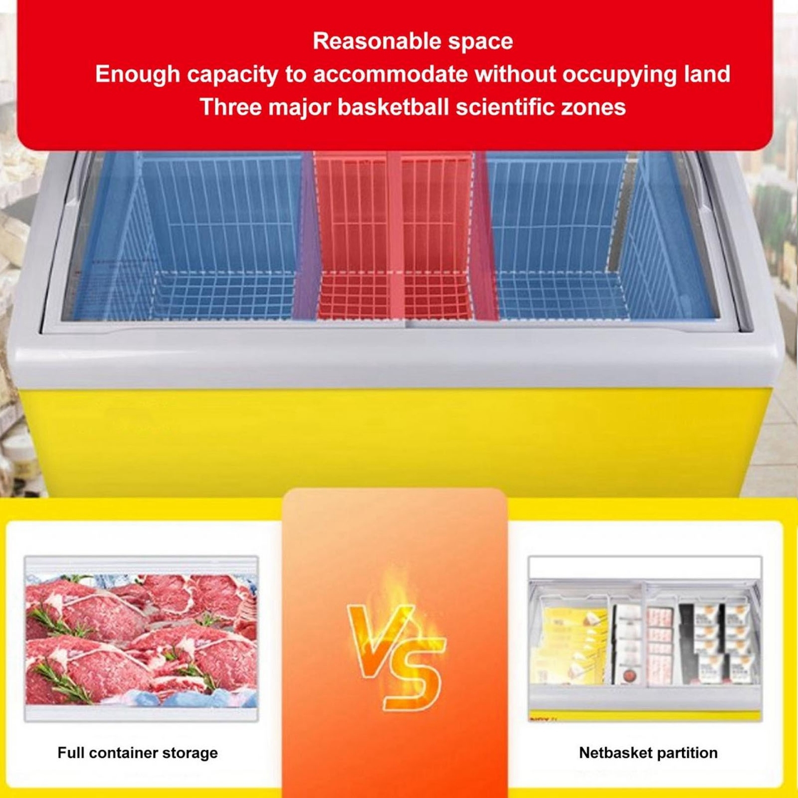 Chest Freezer Divider Simple Care Organizer for Cabinets | eBay UK