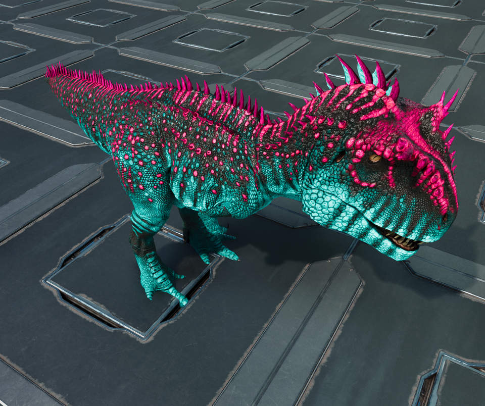 ARK Survival Ascended Galaxy Carcharodontosaurus (Carcha) TOP STATS ...