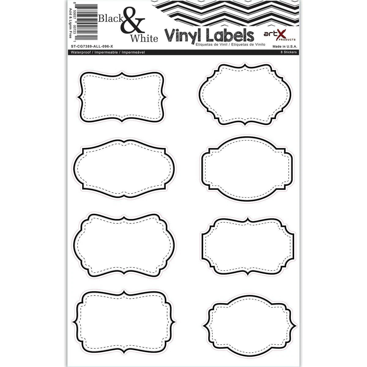 Free Printable Labels Black And White