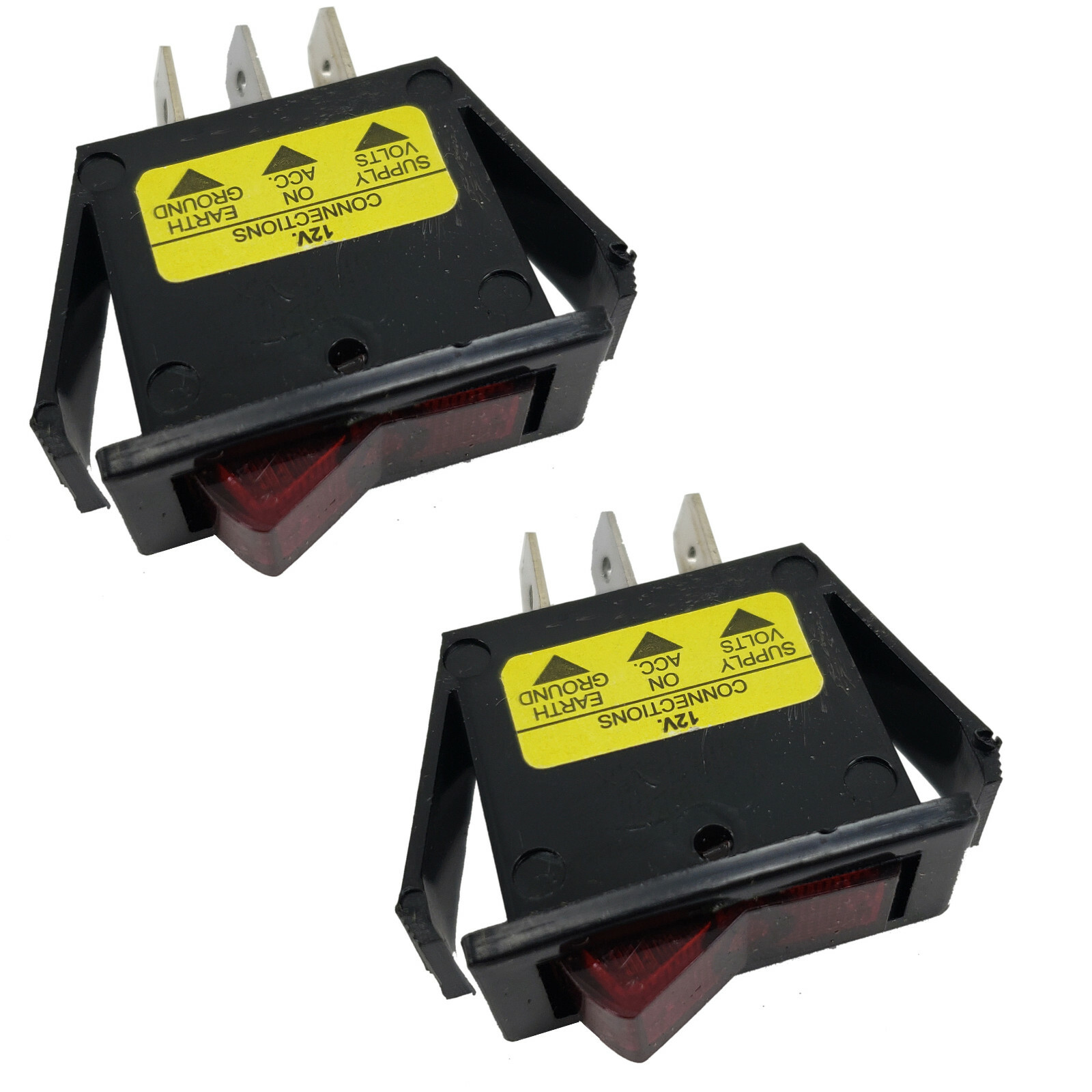 (Lot of 2) Pico 5530PT Illuminated Red Rocker Switch 12V 16A | eBay