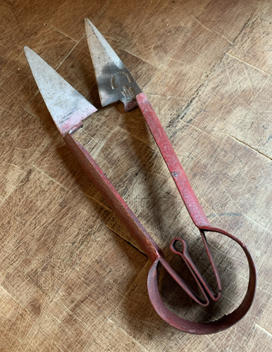 VINTAGE 11.5" SHEEP SHEARS WWG WILKINSON EARLY FARM DECOR OLD TOOL ...