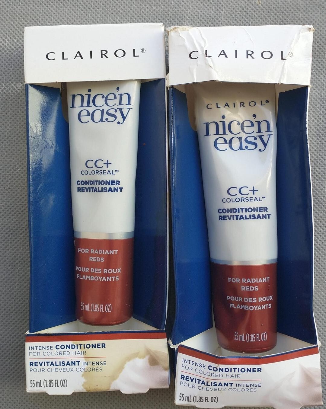 2 Clairol Nice'n Easy CC+ Colorseal Conditioner Radiant Reds 1.85 Oz ...