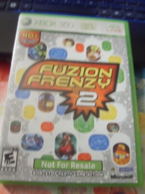 FUZION FRENZY 2~2006 VG/C MICROSOFT XBOX 360 GAME~W/MANUAL~RATED 10 ...