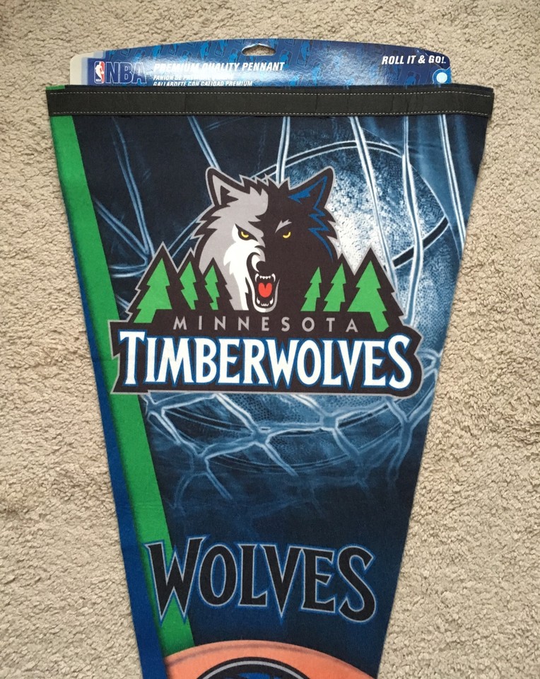 Minnesota Timberwolves NBA Basketball Premium 17" X 40" Felt Licensed ...