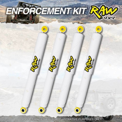 F + R STD RAW 4x4 Nitro Shock Absorbers for Landcruiser VDJ76 FZJ HZJ ...