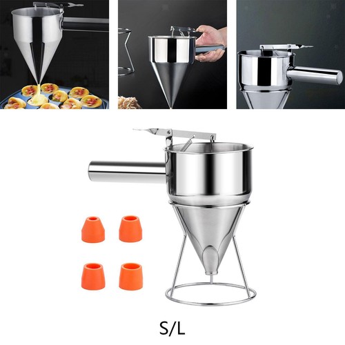 Batter Dispenser Confectionery Funnel Funnel with Stand Detachable ...
