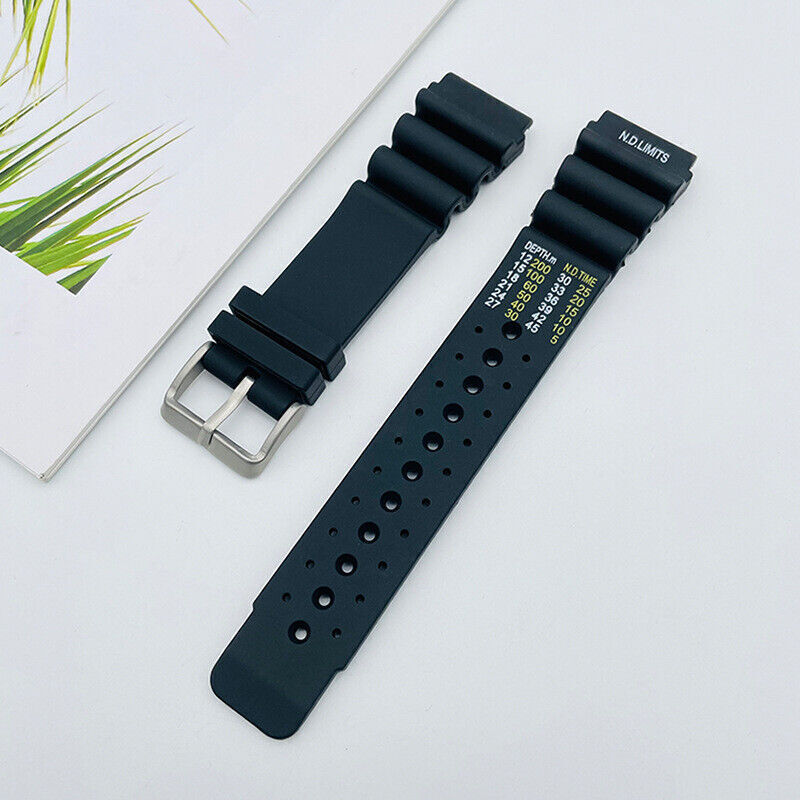 20mm N.D Limits Meter Rubber Dive Watch Band For Citizen Promaster ...