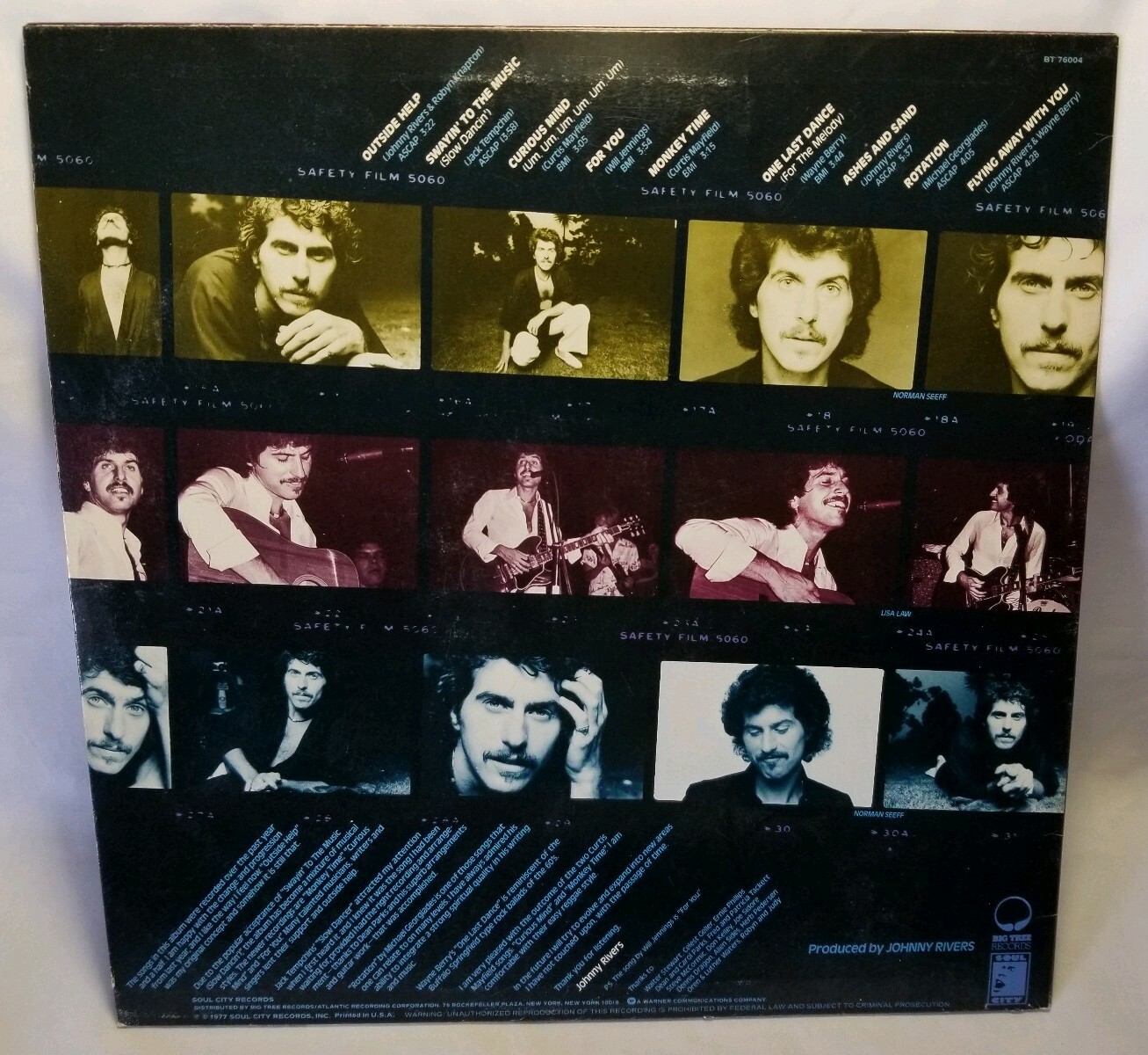 Johnny Rivers - Outside Help - Tested Vinyl LP Record Album Rock Music ...