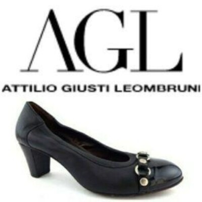 AGL Leather Heels Cap Toe Pump | eBay