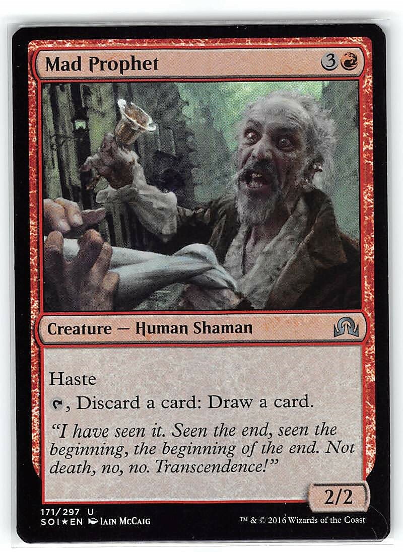 Mad Prophet *FOIL Uncommon* Magic MtG x1 Shadows over Innistrad SP | eBay