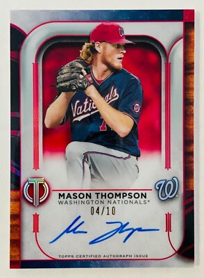 2022 Topps Tribute MASON THOMPSON Red Autograph #'d 04/10 Auto | eBay