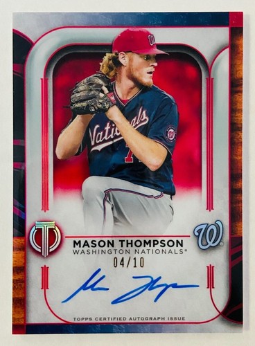 2022 Topps Tribute MASON THOMPSON Red Autograph #'d 04/10 Auto | eBay
